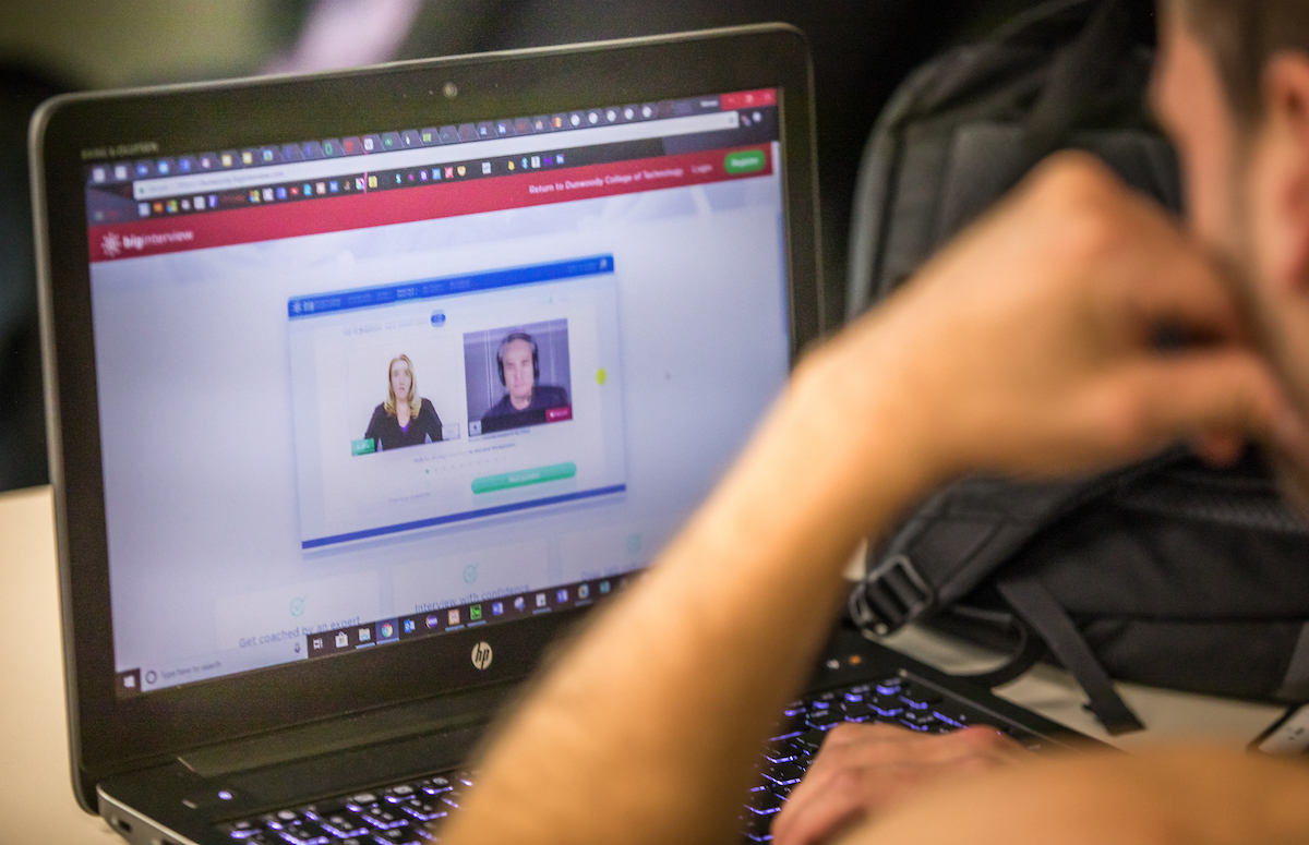 New software enhances how Dunwoody students prepare for job interviews