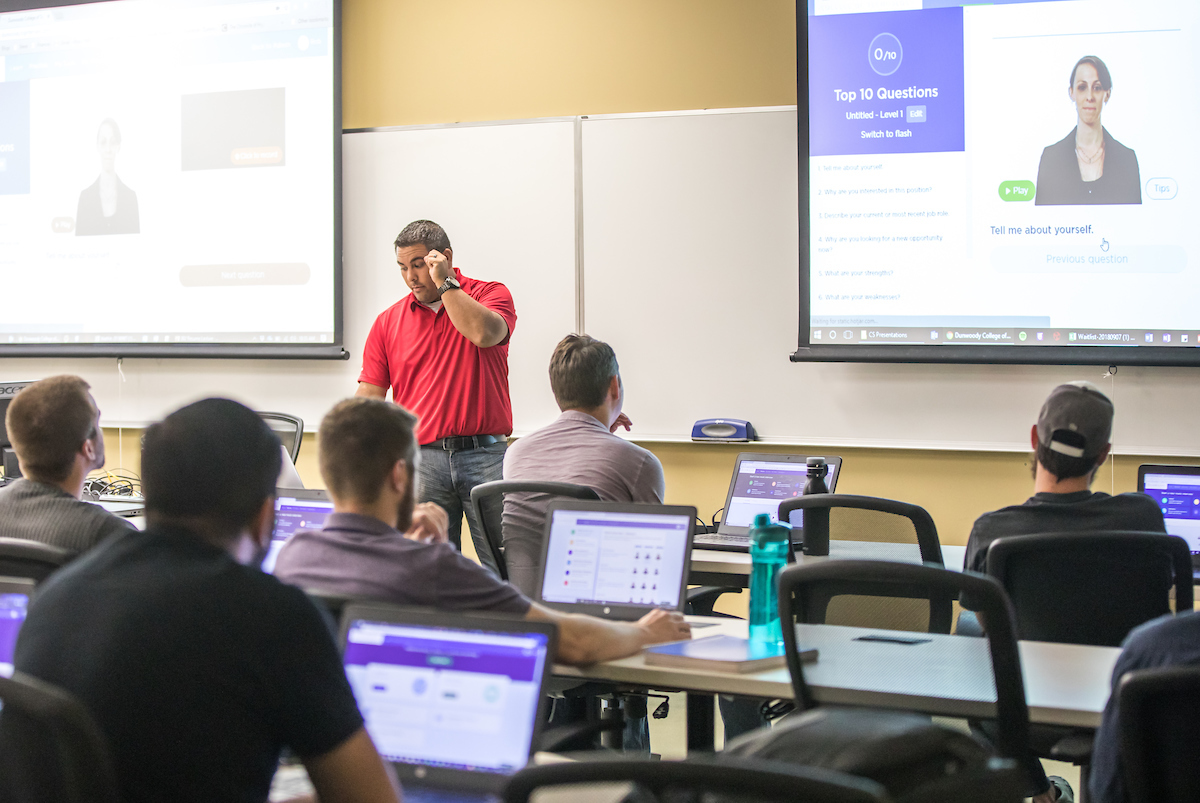 New software enhances how Dunwoody students prepare for job interviews