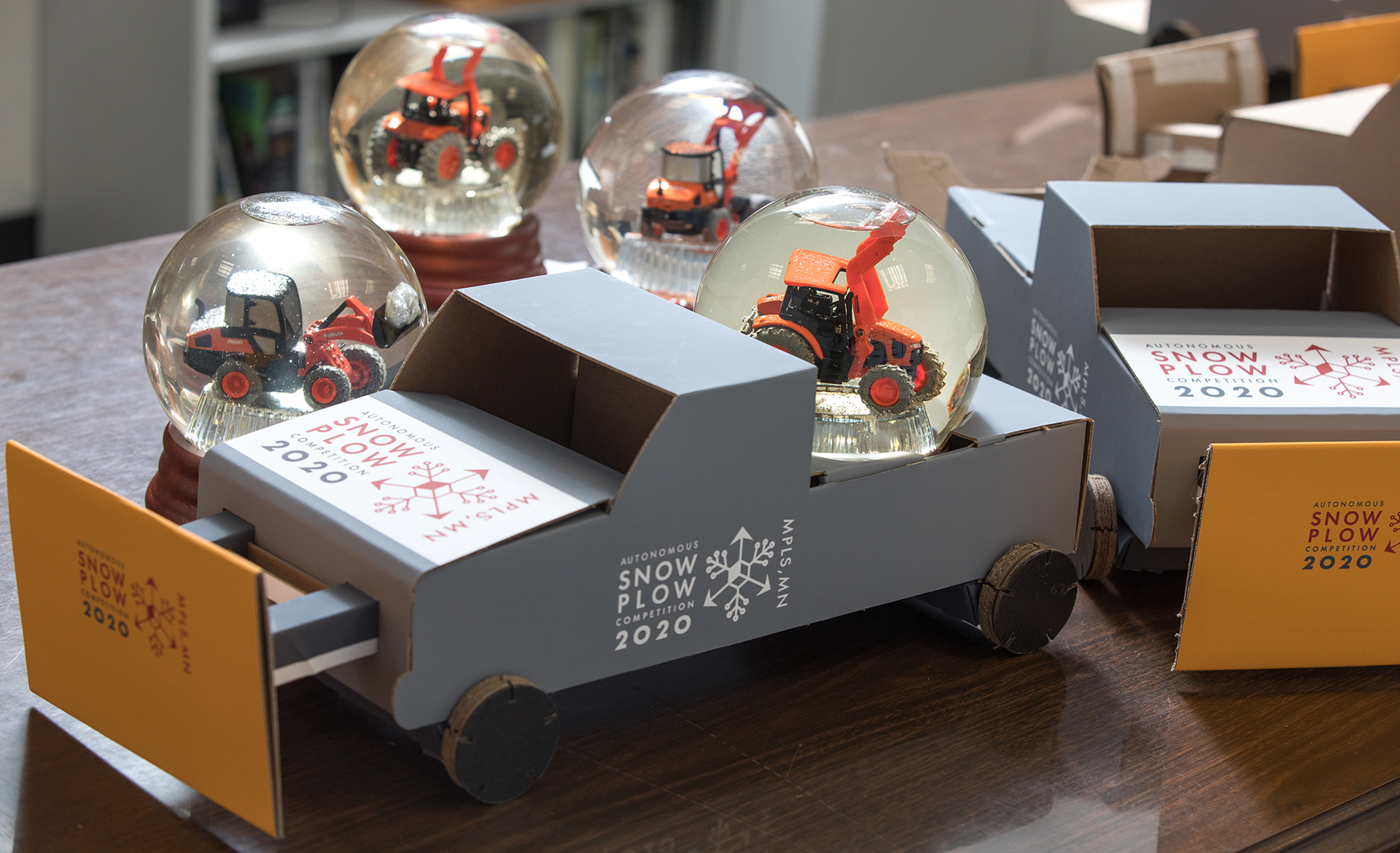 Snowplow trophy boxes built in-house. - Dunwoody College News