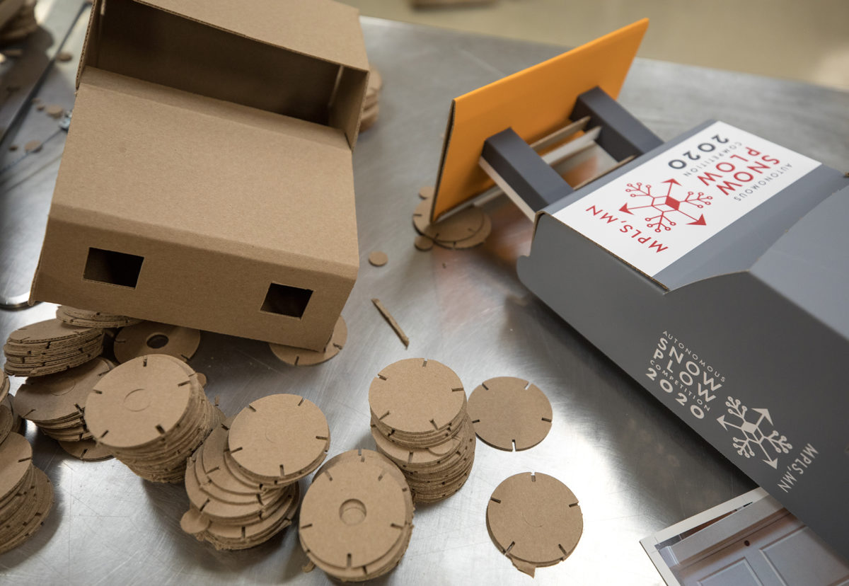 Snowplow trophy boxes built in-house. - Dunwoody College News