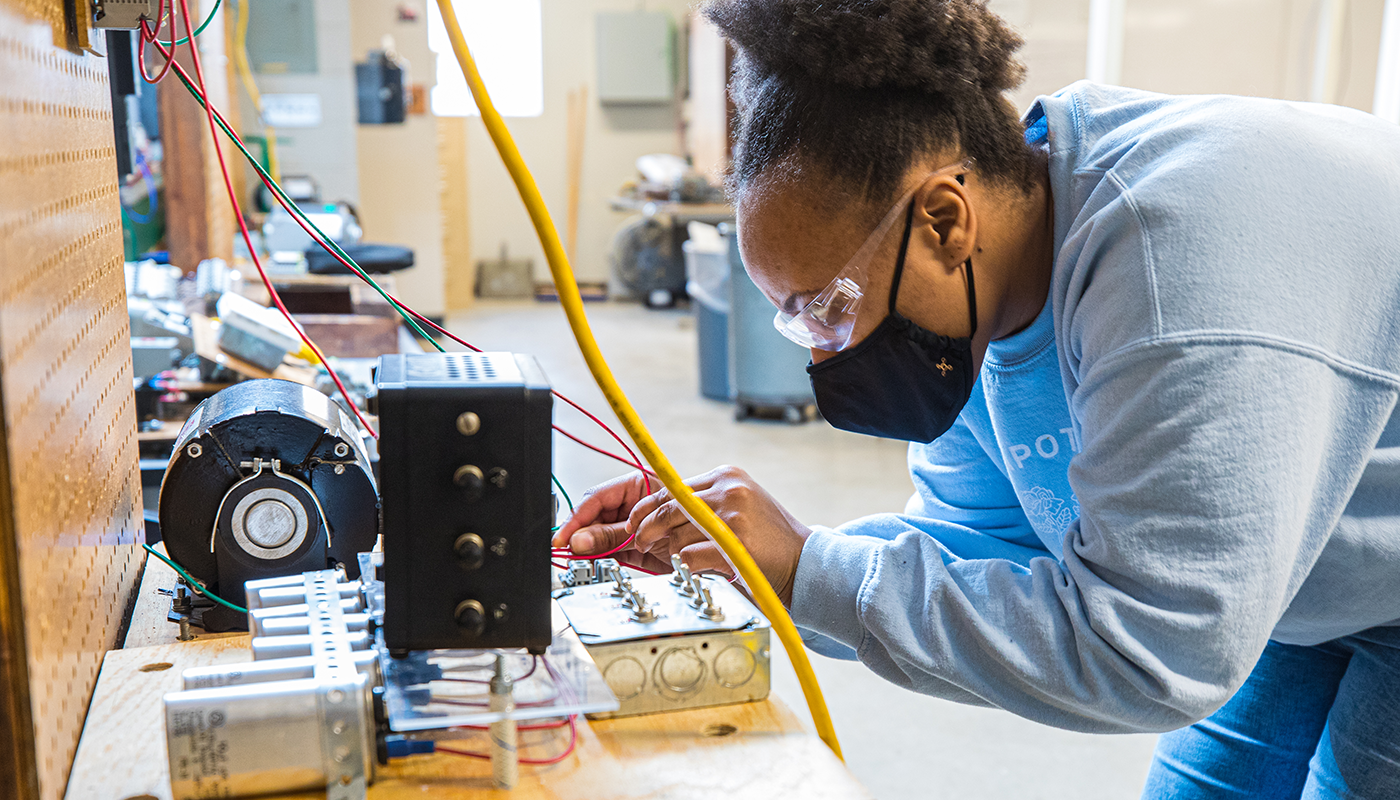 A future electrician - Dunwoody College News